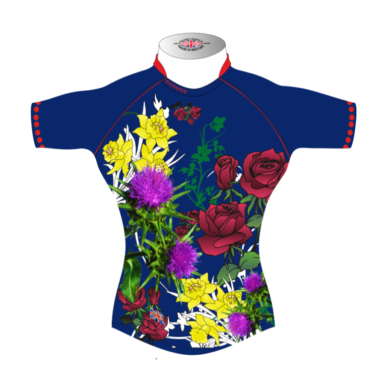 Colourful Personalised Rugby Tour Shirt TRS 441 - Badger Rugby